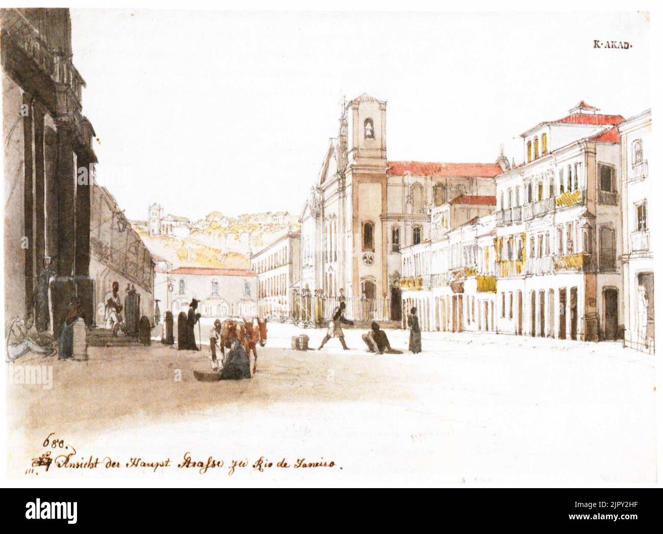 Thomas Ender Rio de Janeiro Hauptstraße 1817 Stock Photo - Alamy