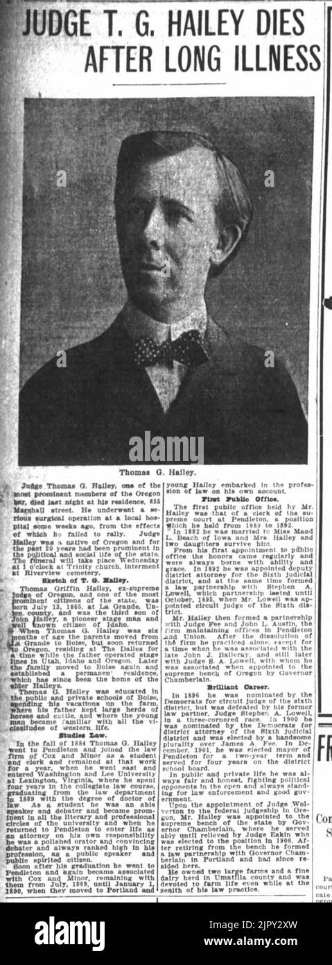 The oregon journal Black and White Stock Photos & Images - Alamy