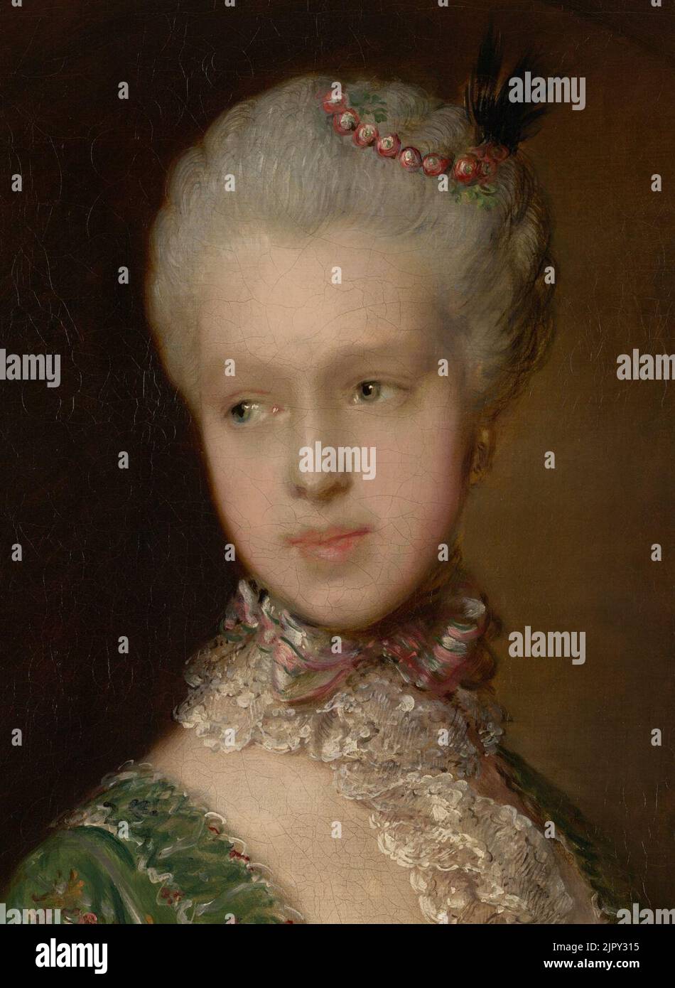 Thomas Gainsborough - Elizabeth Wrottesley, later Duchess of Grafton ...