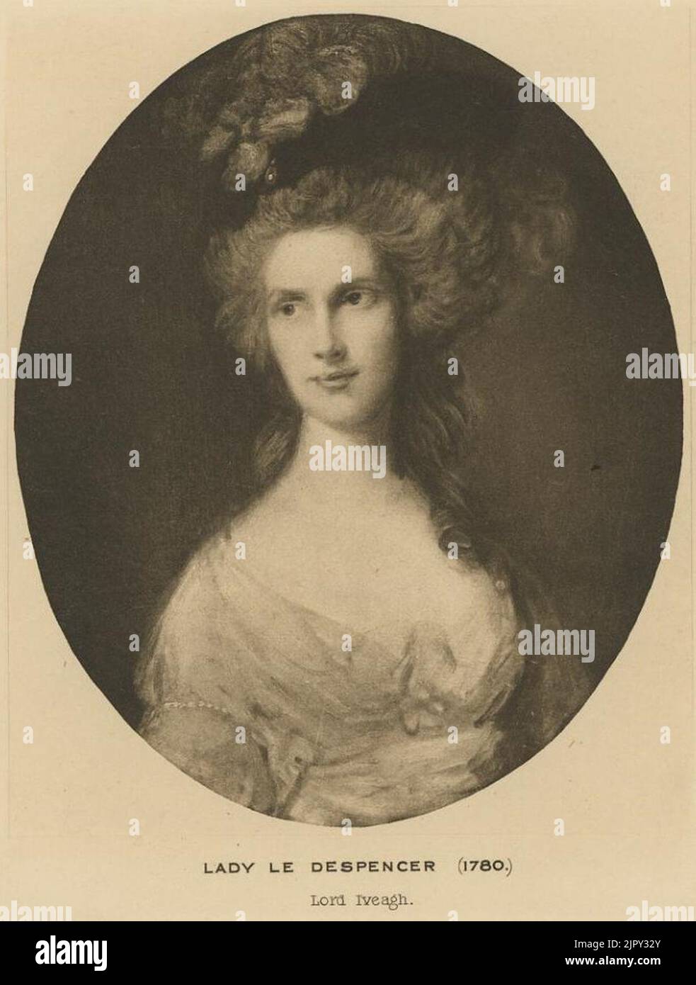Thomas Gainsborough - Portrait of Lady Le Despencer Stock Photo - Alamy