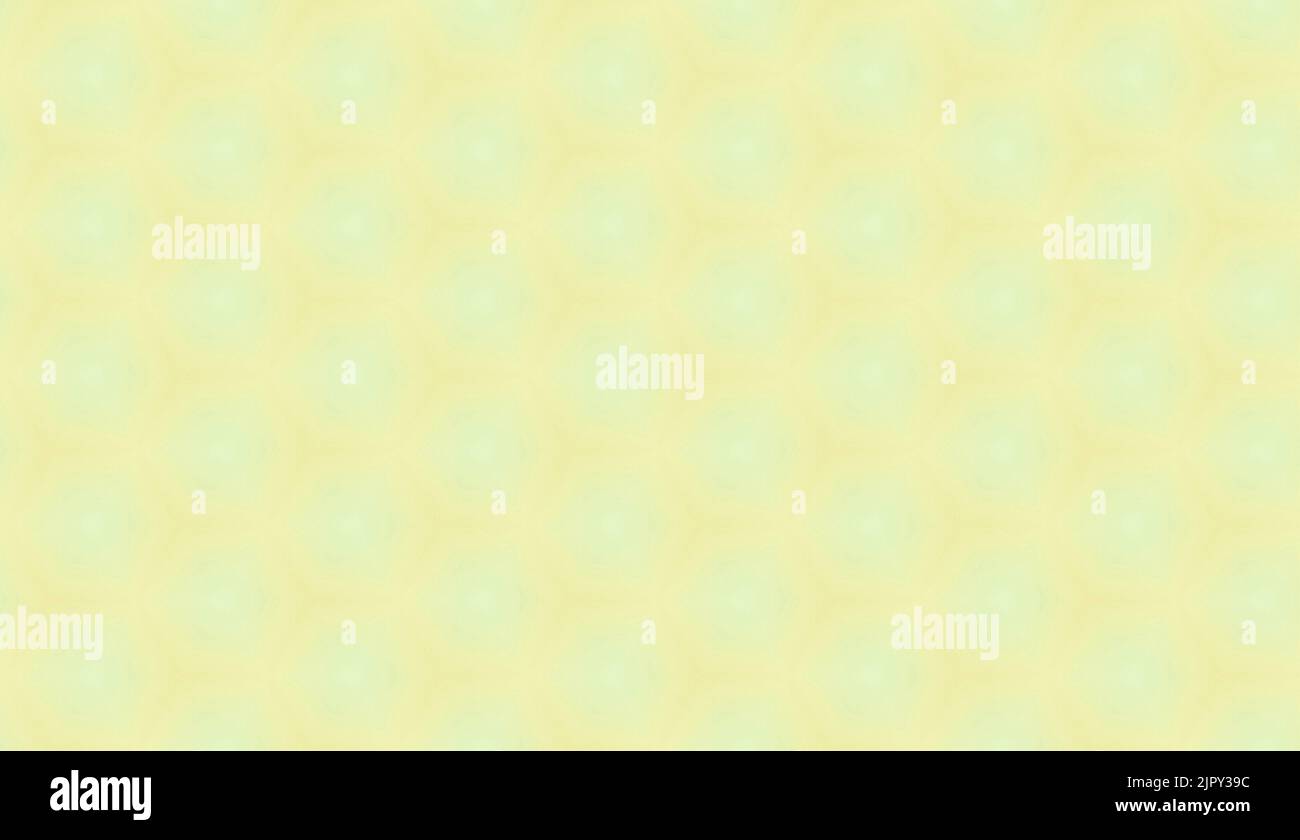 Repeating pattern of abstract shapes in soft yellow hi-res stock ...