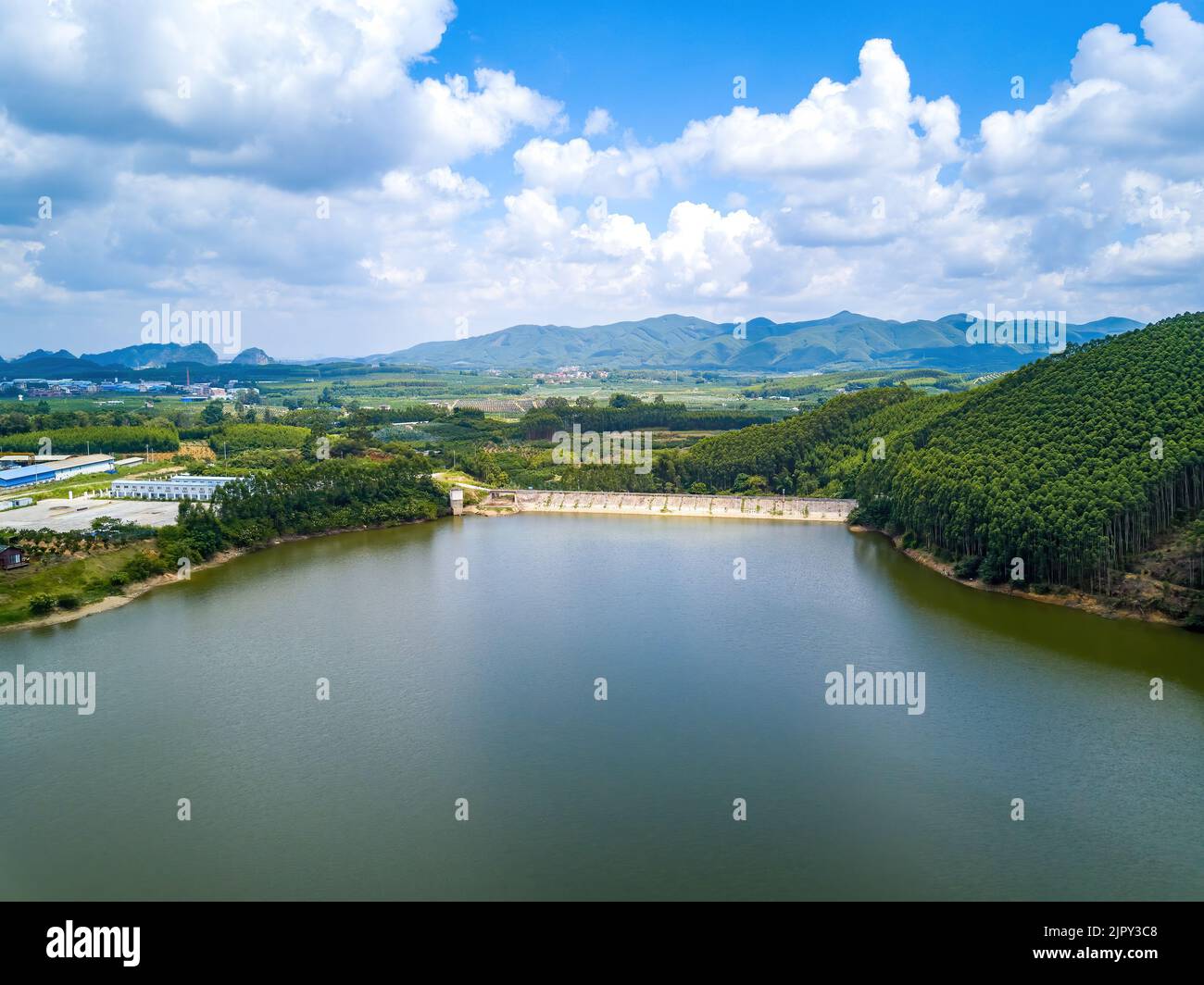 Scenic reservoir lake outdoors in Guangxi, China Stock Photo - Alamy