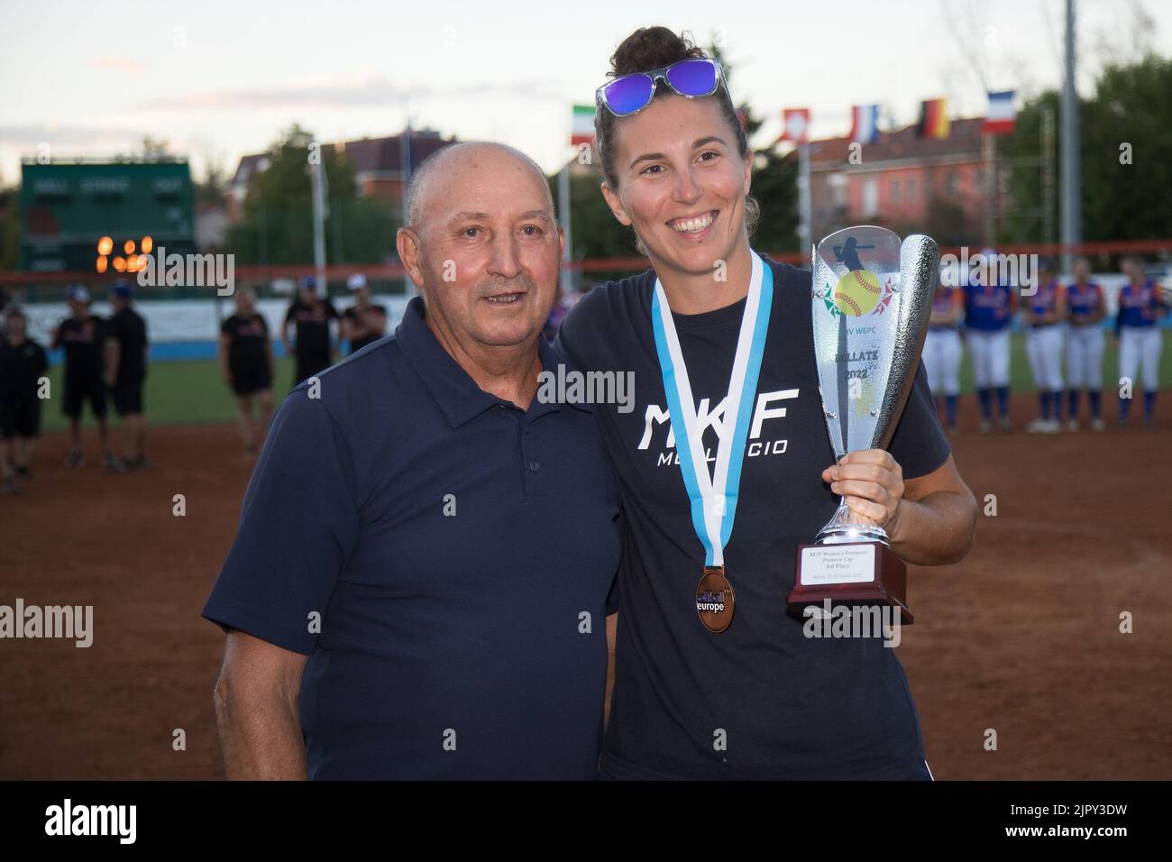 Bollate, Italy. 20th Aug, 2022. Guido Soldi and Elisa Cecchetti during ...