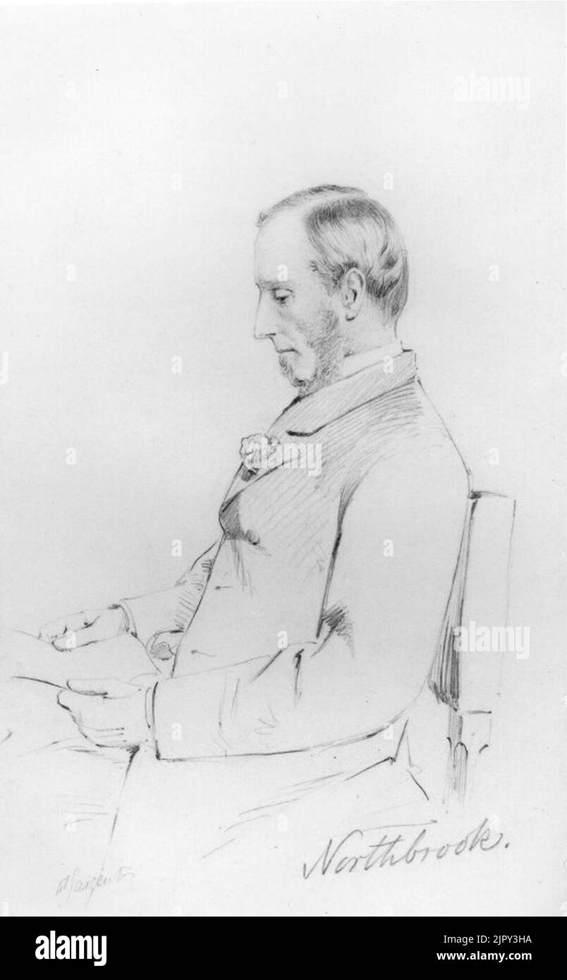 Thomas George Baring, 1st Earl of Northbrook Stock Photo - Alamy