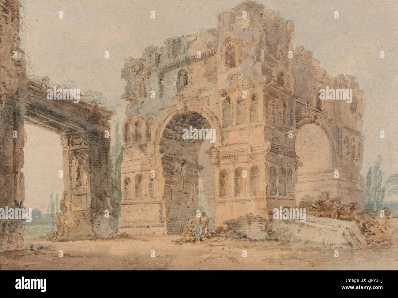 Thomas Girtin - Arch of Janus, after Piranesi Stock Photo - Alamy
