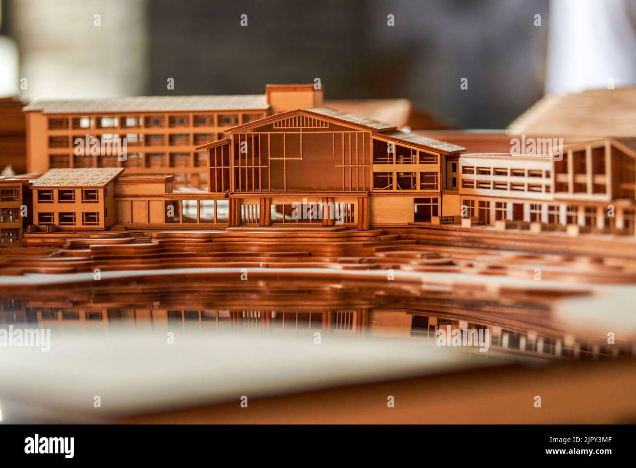 Make beautiful wooden house models Stock Photo - Alamy