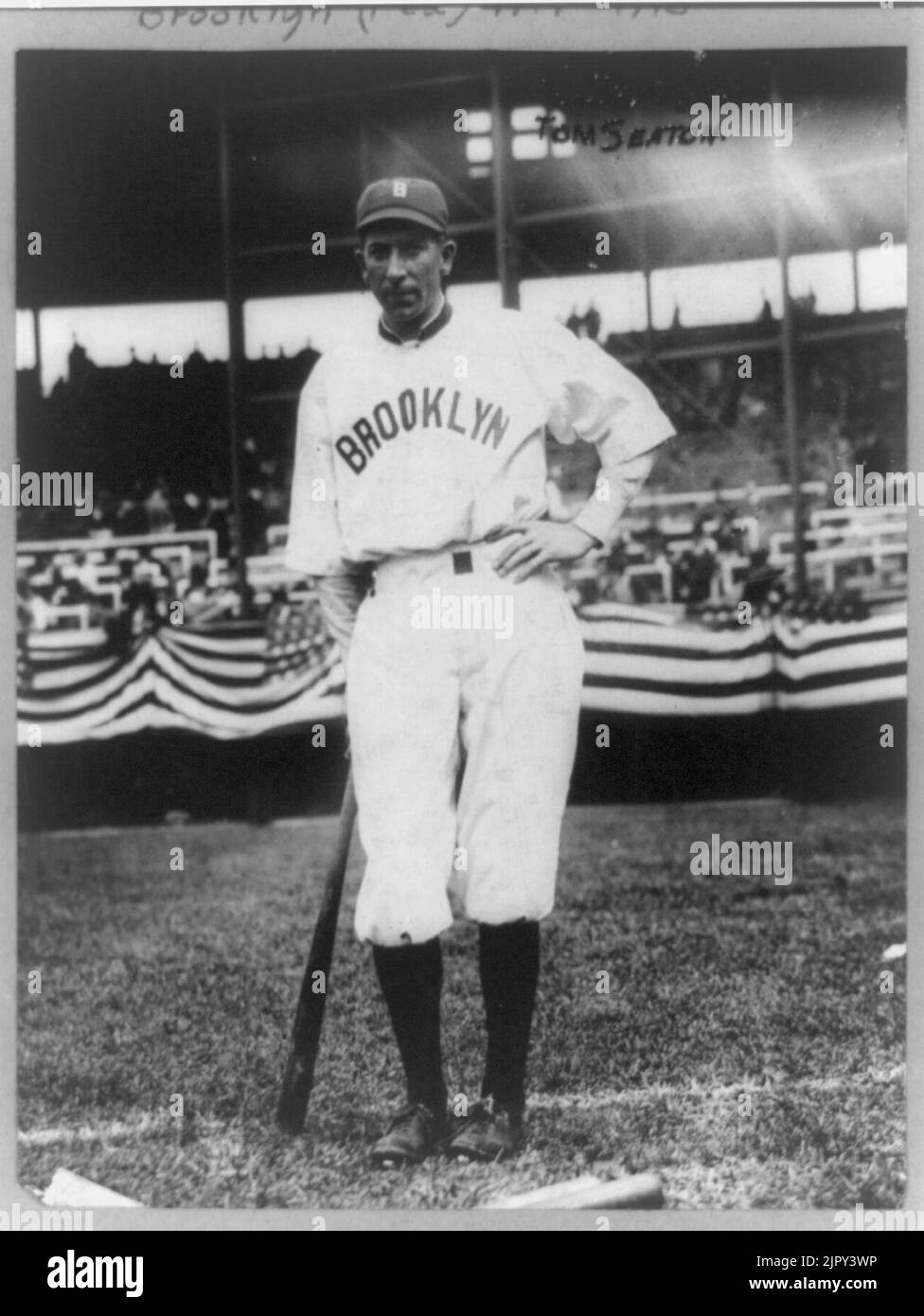 Thomas Gordon Seaton, baseball player with Brooklyn (Fed.), standing ...
