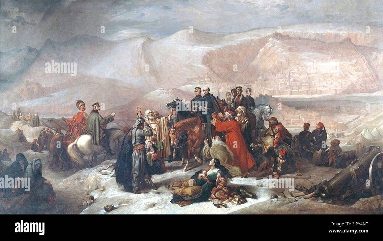 Thomas Jones Barker The Capitulation of Kars 1855 Stock Photo - Alamy