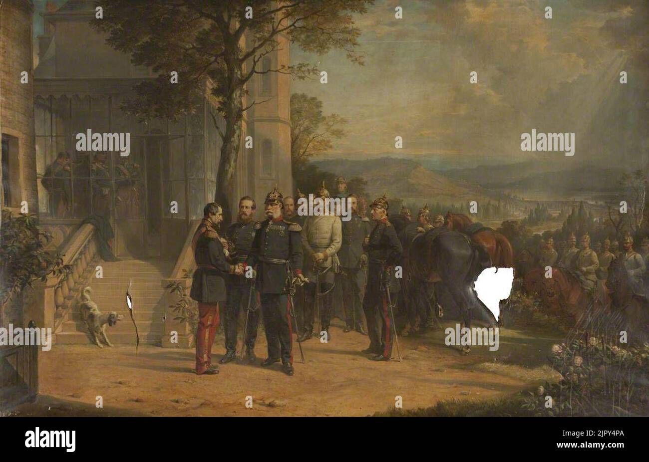Thomas Jones Barker, Surrender of Napoleon III at Sedan--1870 Stock ...