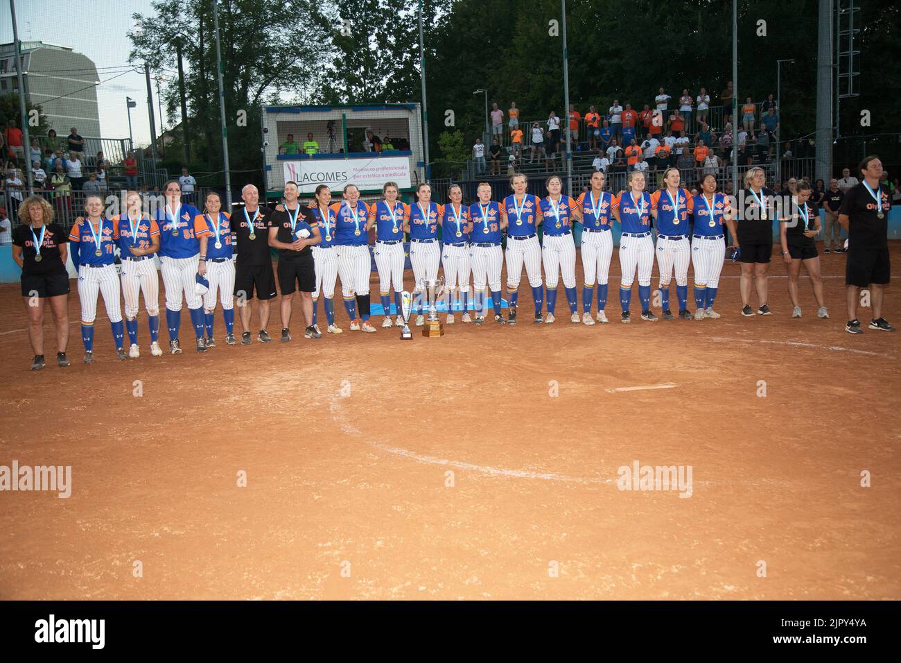 Bollate Softball 1969 center, Bollate, Italy, August 20, 2022, Gold ...