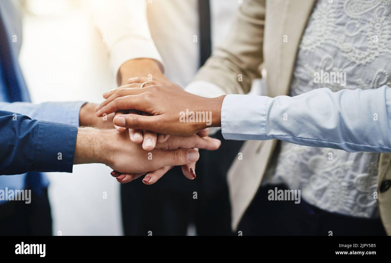 Were all working towards the same dream. a group of businesspeople ...