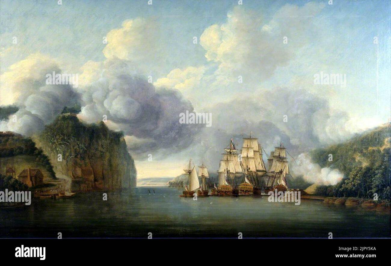 Thomas Mitchell (1735-1790) - Forcing a Passage of the Hudson River, 9 ...