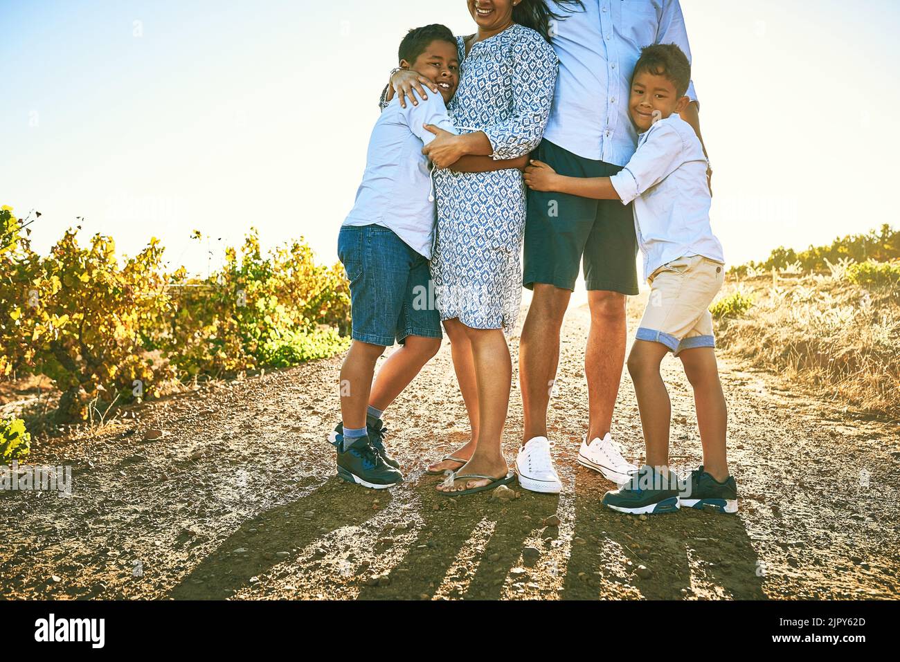 The best love there is. Portrait of a happy family bonding together ...