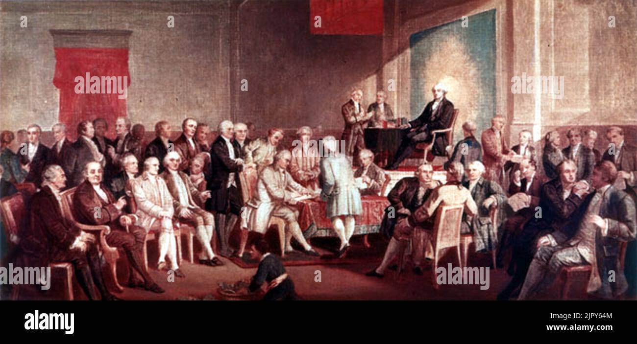 Signing of the constitution hi-res stock photography and images - Alamy