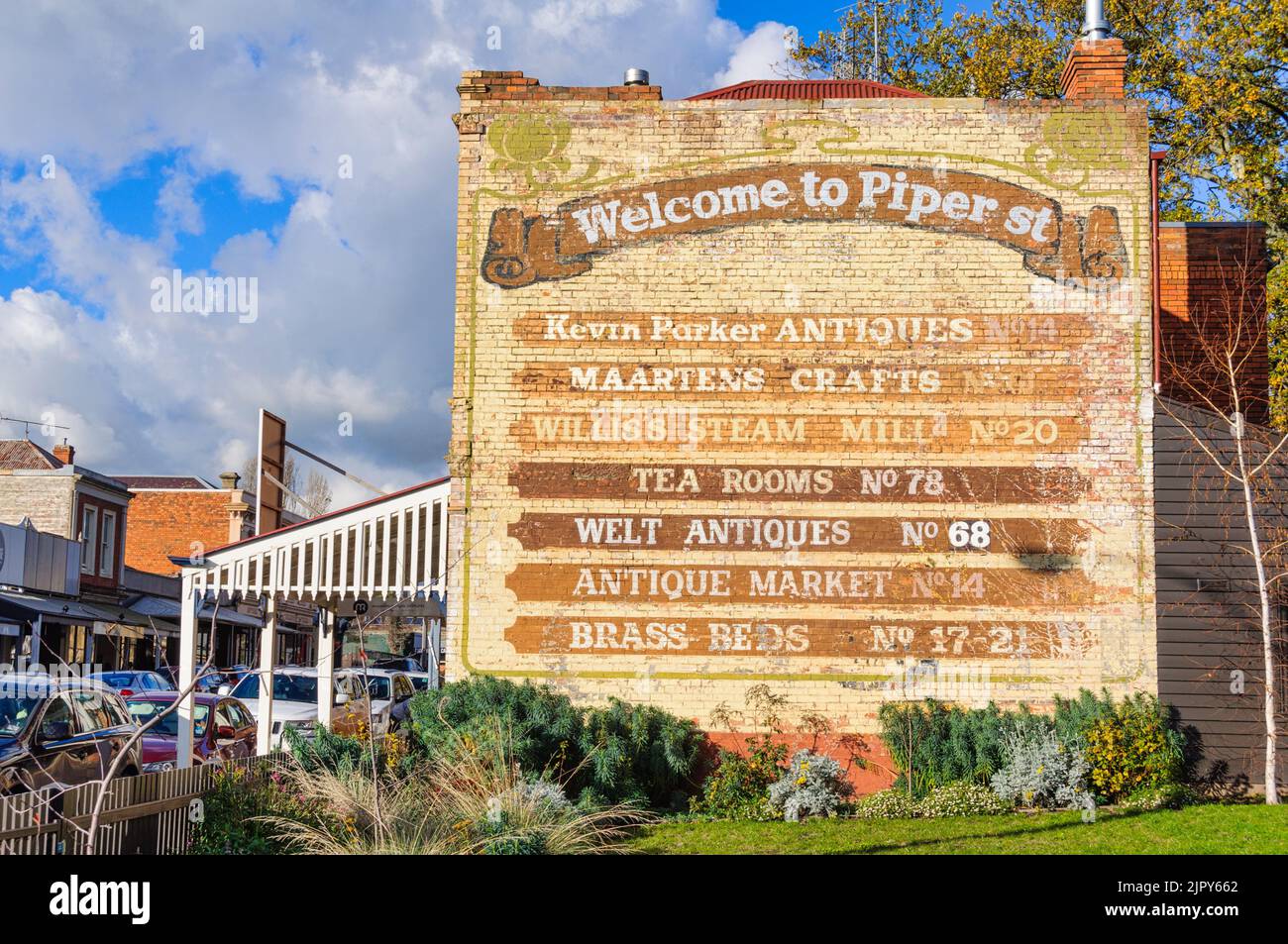Welcome to Piper Street - Kyneton, Victoria, Australia Stock Photo - Alamy