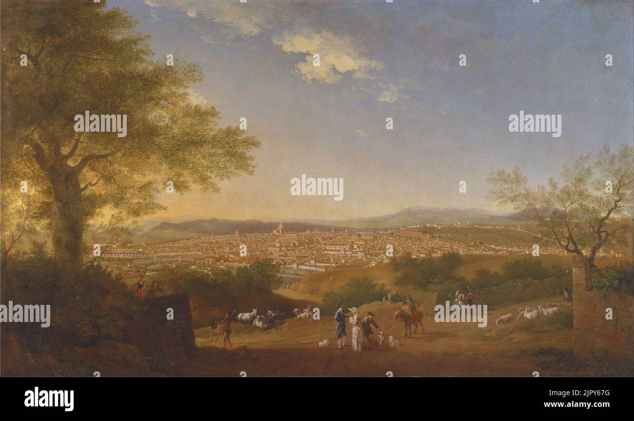 Thomas Patch - A Panoramic View of Florence from Bellosguardo Stock ...