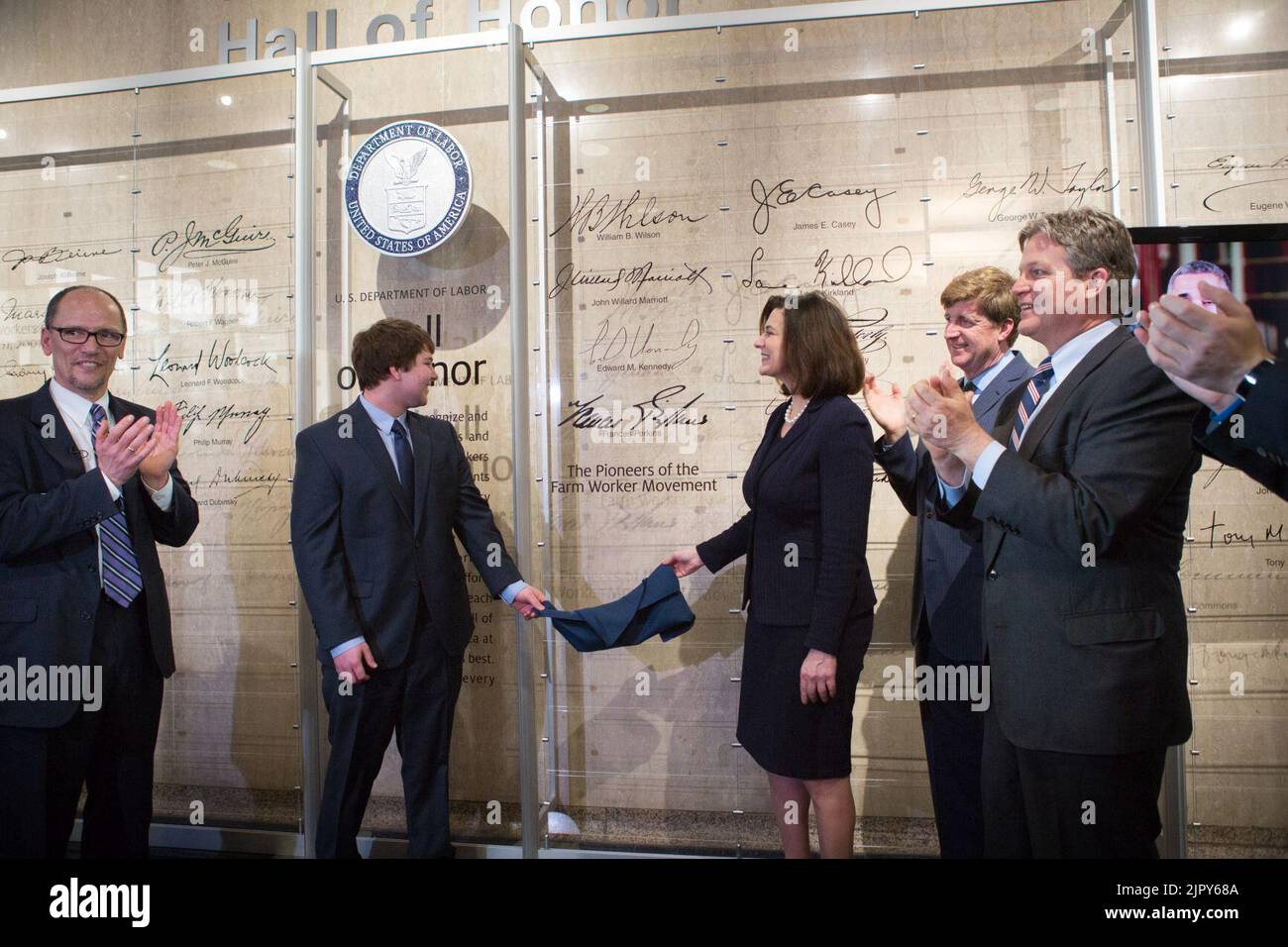 Thomas Perez, Max Allen Kennedy, Vicki Kennedy, Patrick Kennedy and ...