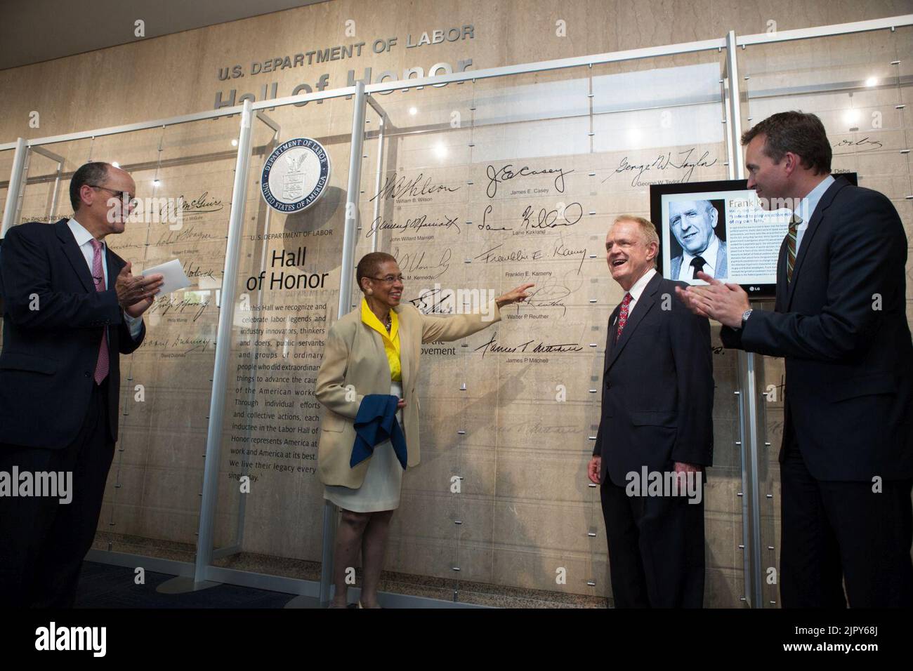 Thomas Perez, Eleanor Holmes Norton, Paul Kuntzler, and Eric Fanning ...