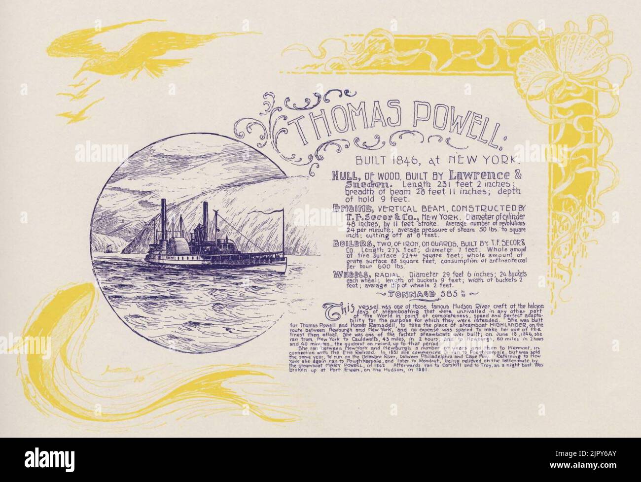 Thomas Powell (steamboat) 02 Stock Photo - Alamy