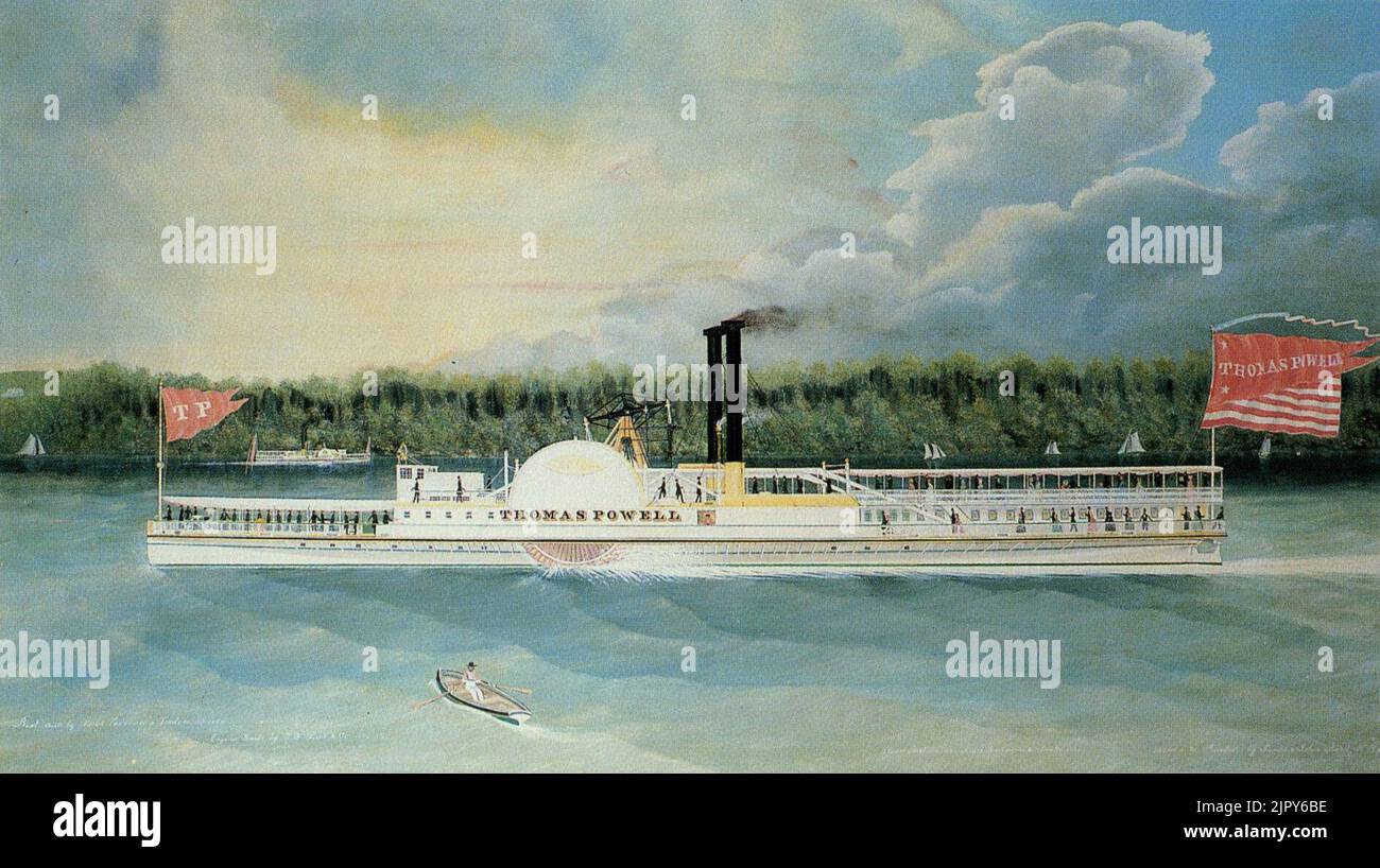 Thomas Powell (steamboat) by Bard Stock Photo - Alamy