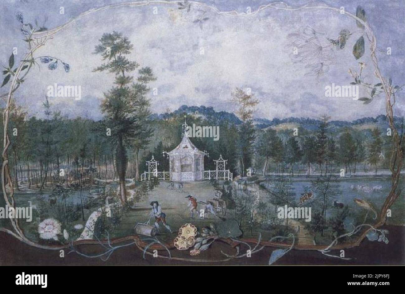 Thomas Robins the Elder, The Chinese Kiosk, Woodside, Old Windsor Stock ...