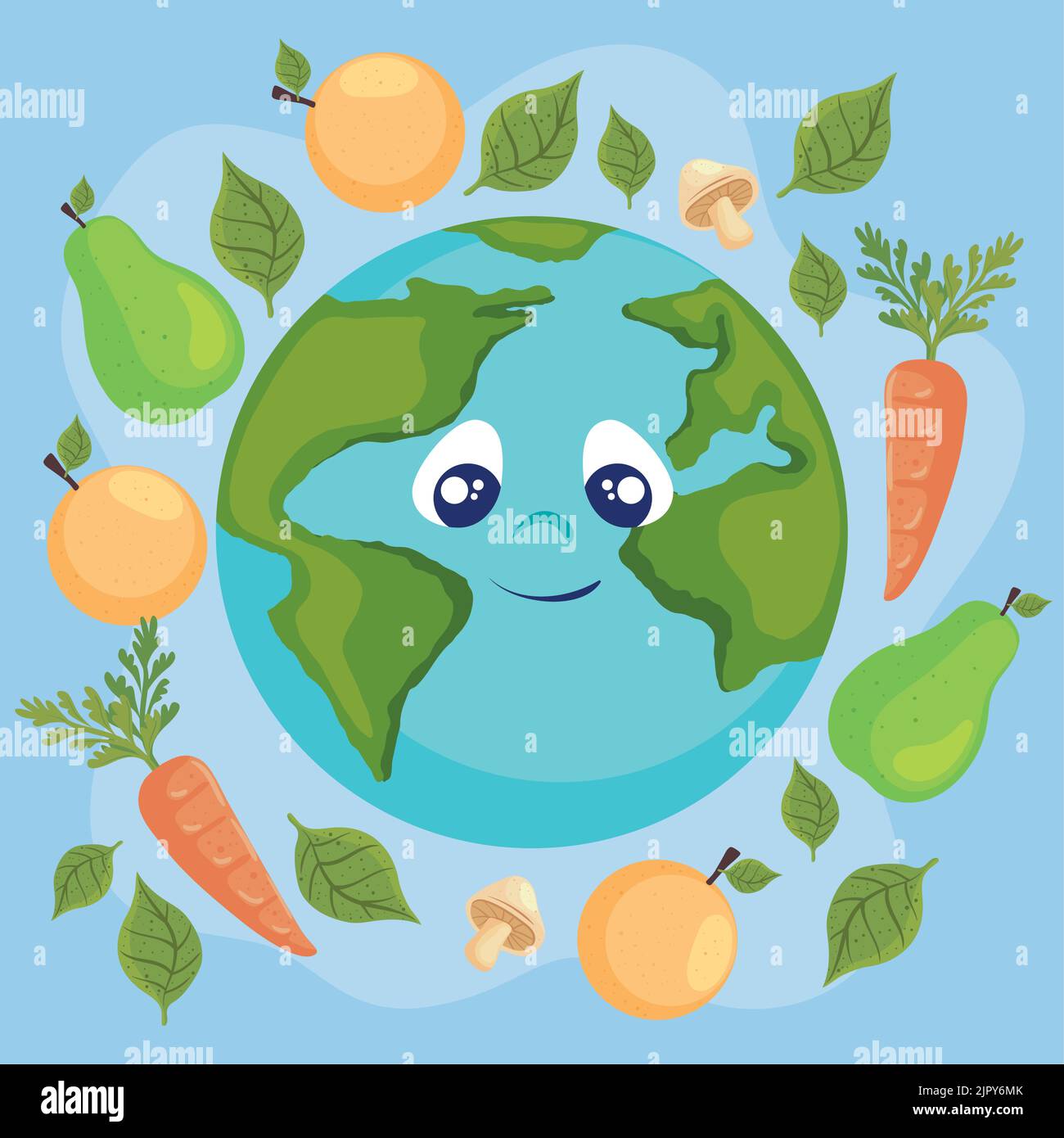 earth planet and healthy food Stock Vector Image & Art - Alamy