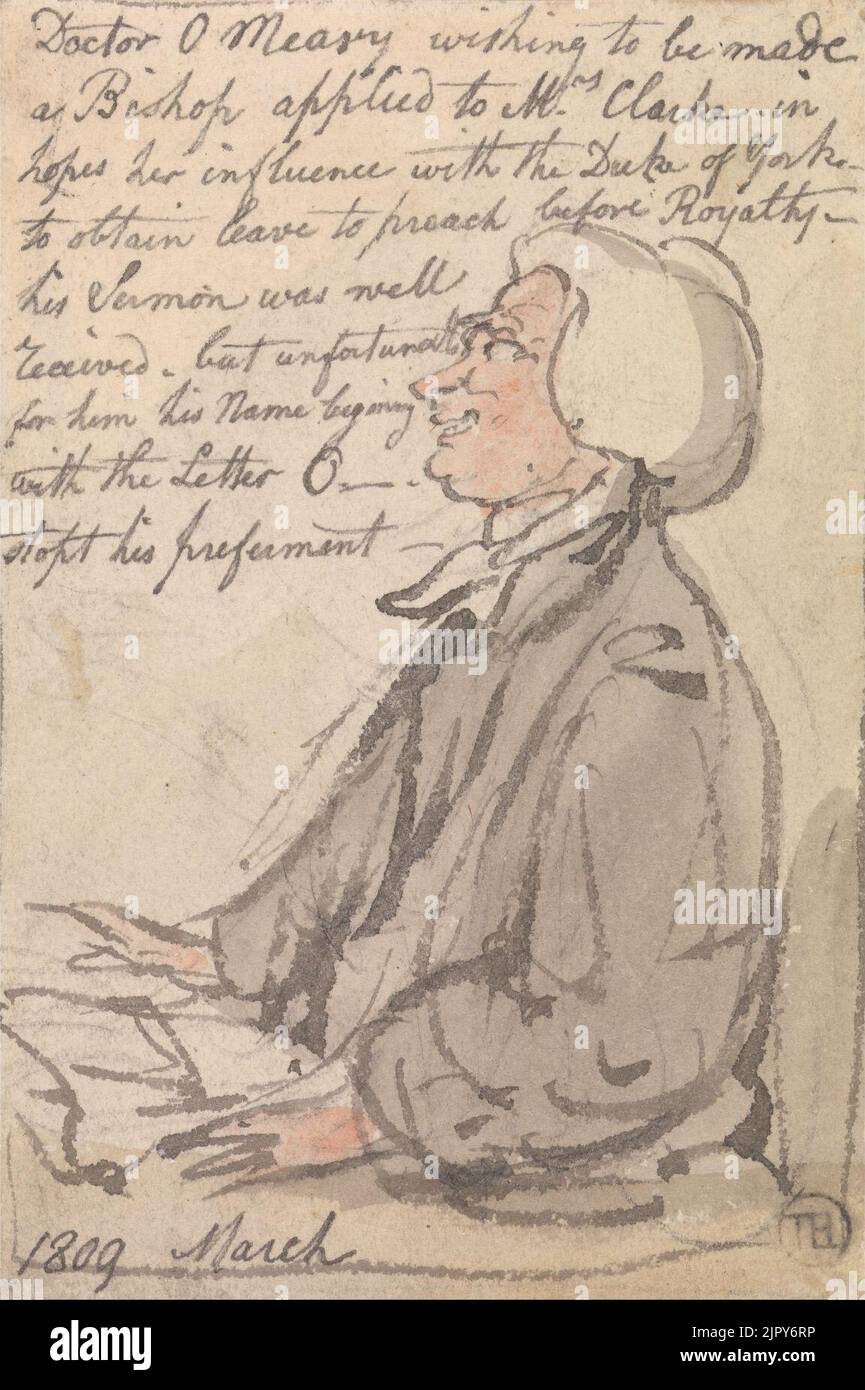 Thomas Rowlandson - Dr O'Meara Preaching Stock Photo - Alamy