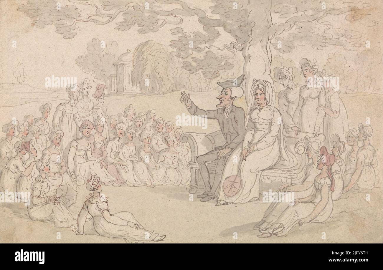 Thomas Rowlandson - Dr. Syntax Visits a Boarding School for Young ...