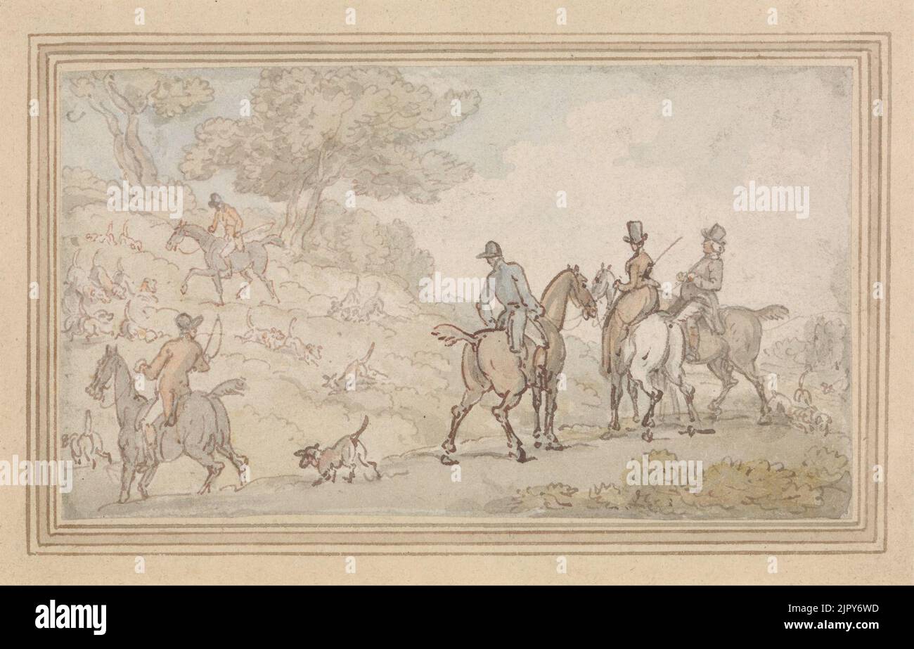 Thomas Rowlandson - Drawing Cover Stock Photo - Alamy