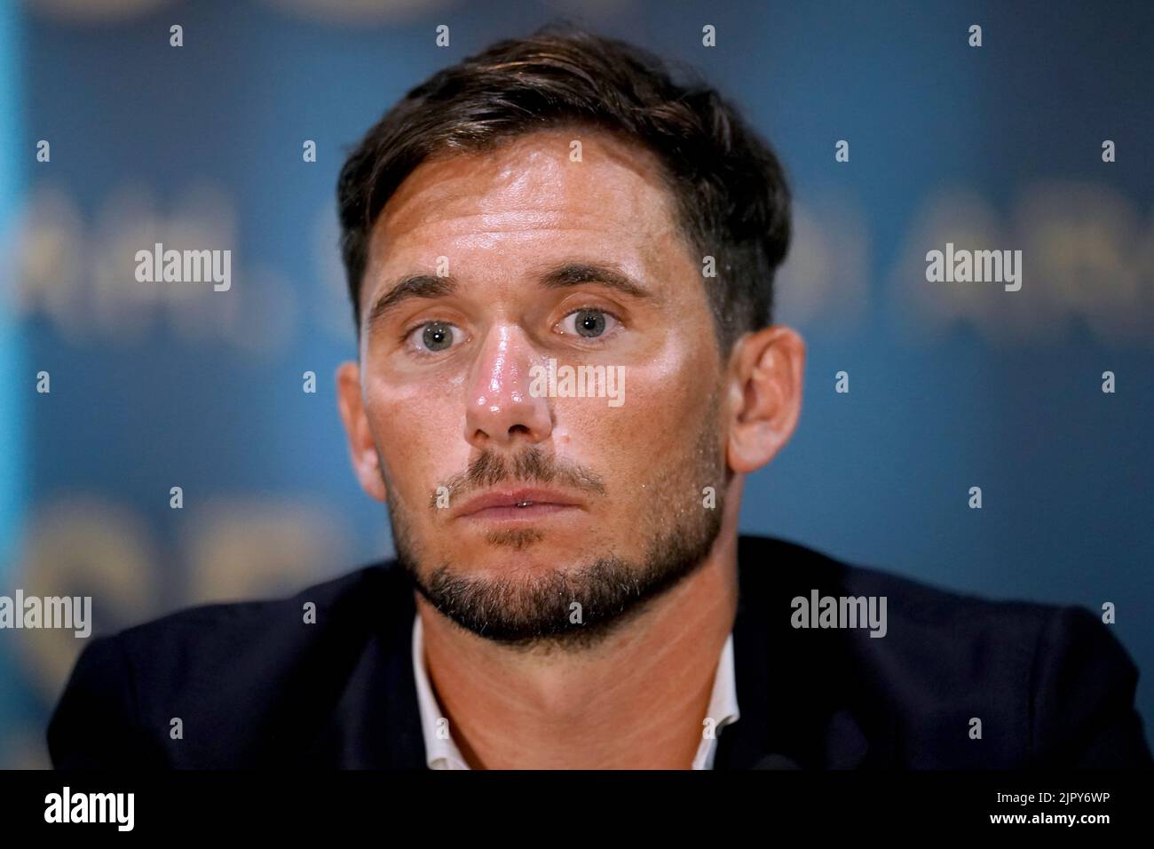 Anthony Joshua's manager Freddie Cunningham during a press conference ...