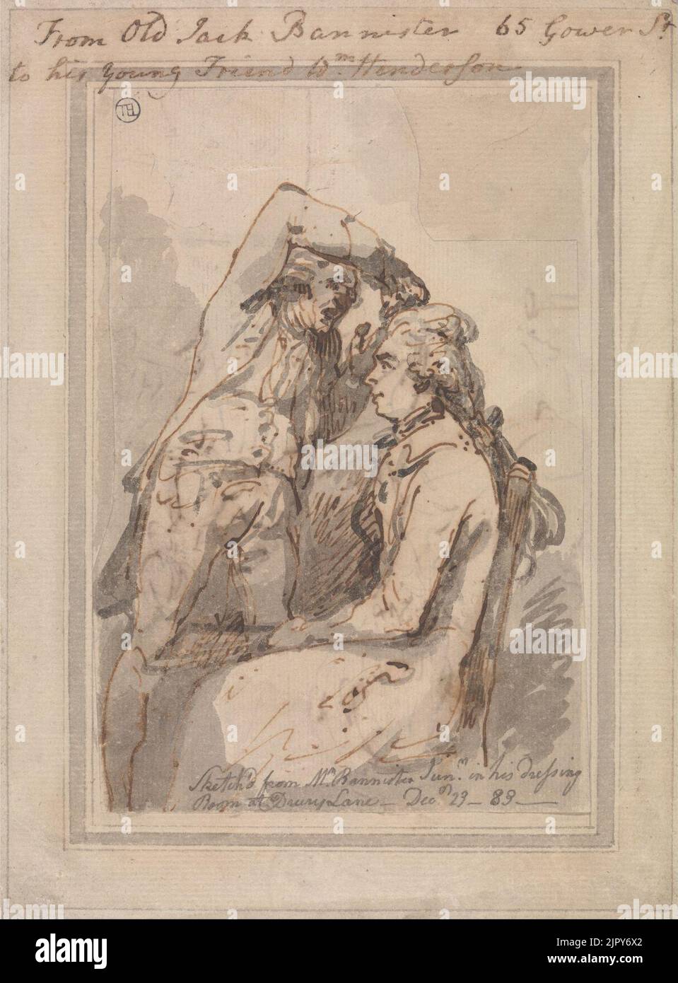 Thomas Rowlandson - Jack Bannister in his Dressing Room Stock Photo - Alamy