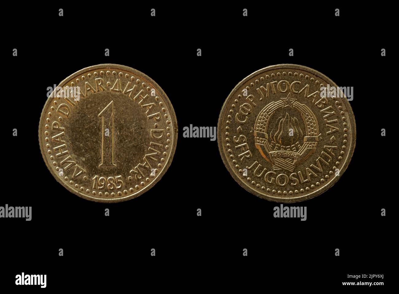 The coins of the Old Socialist Federative Republic of Yugoslavia Stock ...