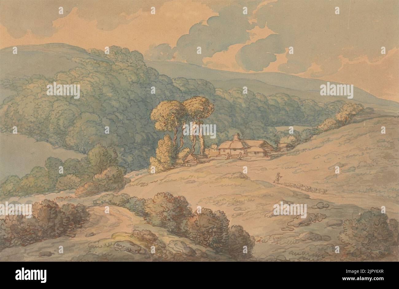 Thomas Rowlandson - Hengar Wood, St. Tudy, Cornwall Stock Photo - Alamy