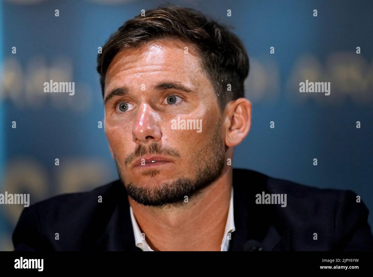 Anthony Joshua's manager Freddie Cunningham during a press conference ...