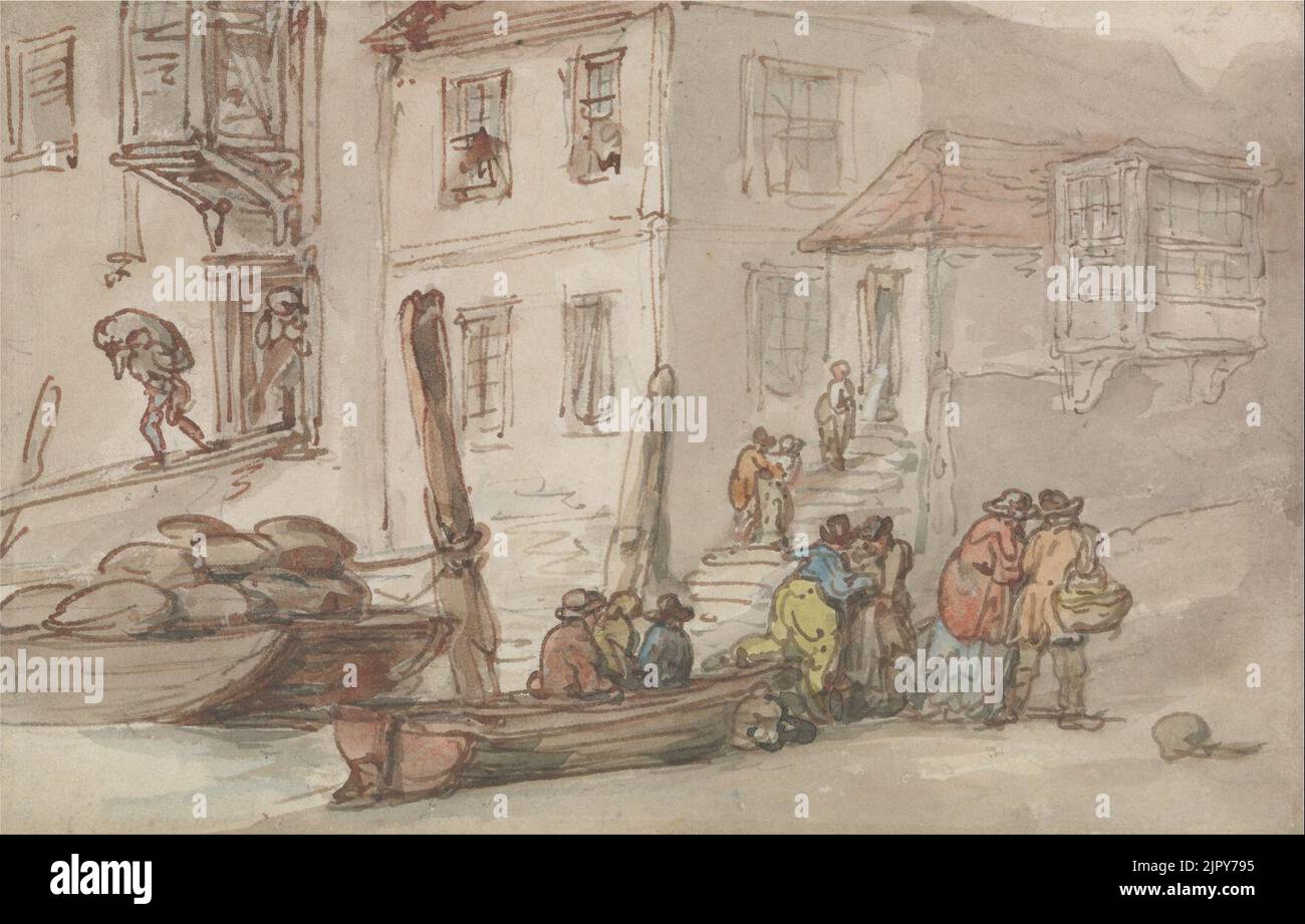 Thomas Rowlandson - Wapping Old Stairs Stock Photo - Alamy