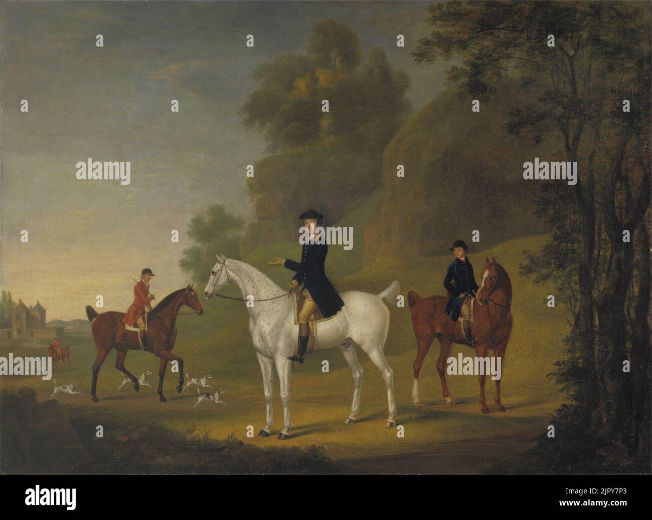 Thomas Stringer - Lord Bulkeley and his Harriers, his Huntsman John ...