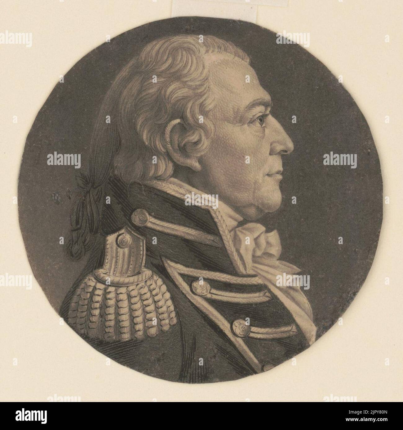 Thomas Tingey, head-and-shoulders portrait, right profile Stock Photo ...