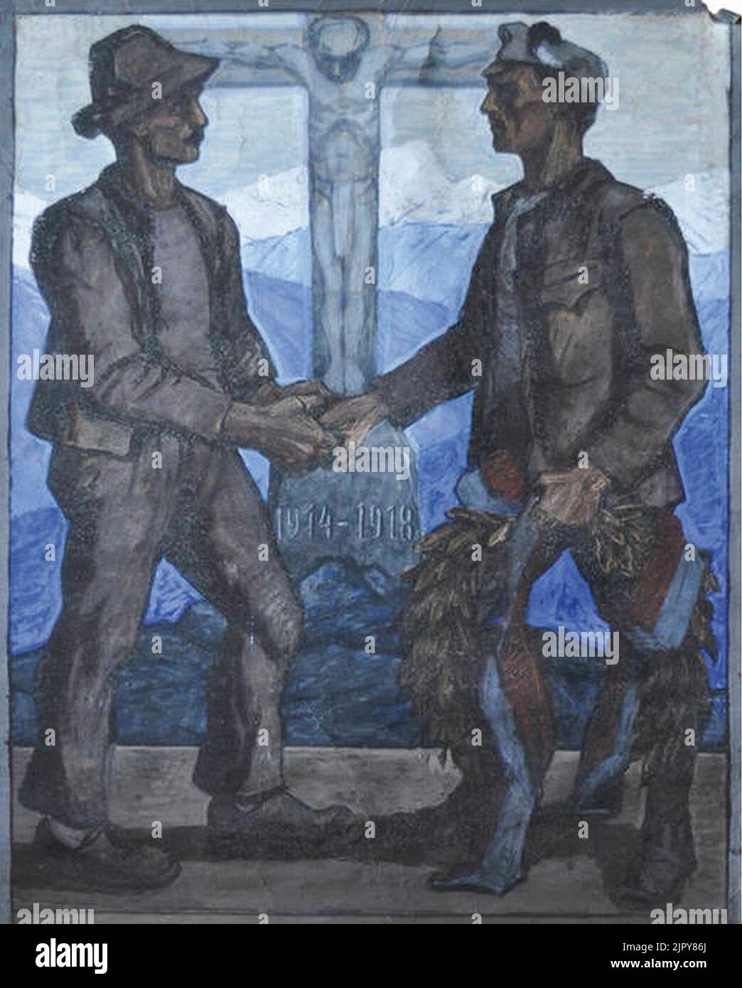 Thomas Walch - Entwurf zu Kriegerdenkmal 1919 Stock Photo - Alamy