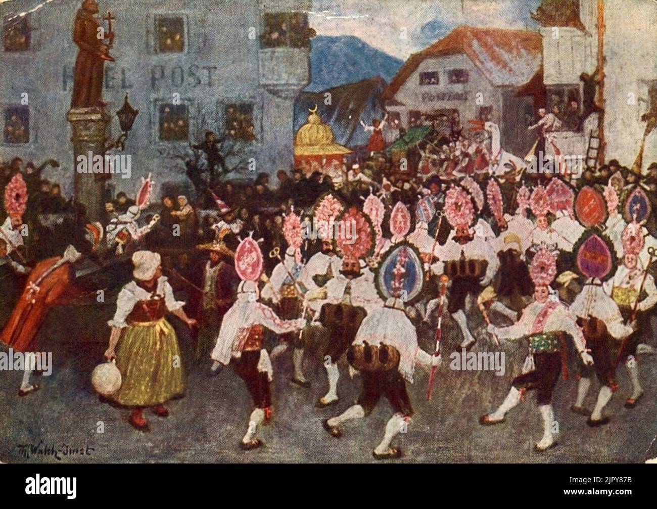 Thomas Walch Imster Schemenlaufen Stock Photo - Alamy