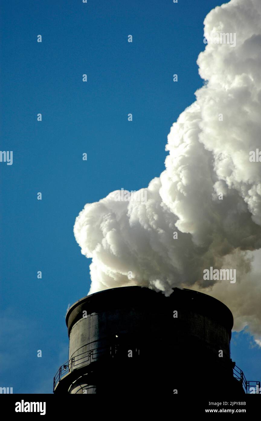 TECO Power Big Bend Power Station in Florida with scurbbers making 1900 ...