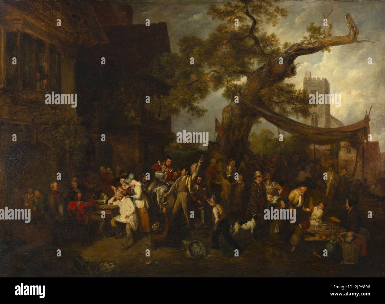 Thomas Webster - The New Recruit Stock Photo - Alamy