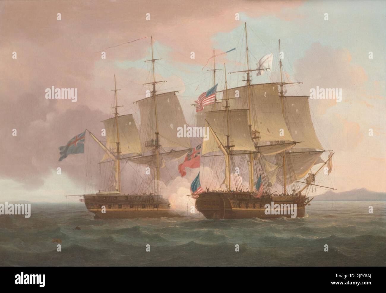 Thomas Whitcombe - The celebrated engagement during which H.M.S ...