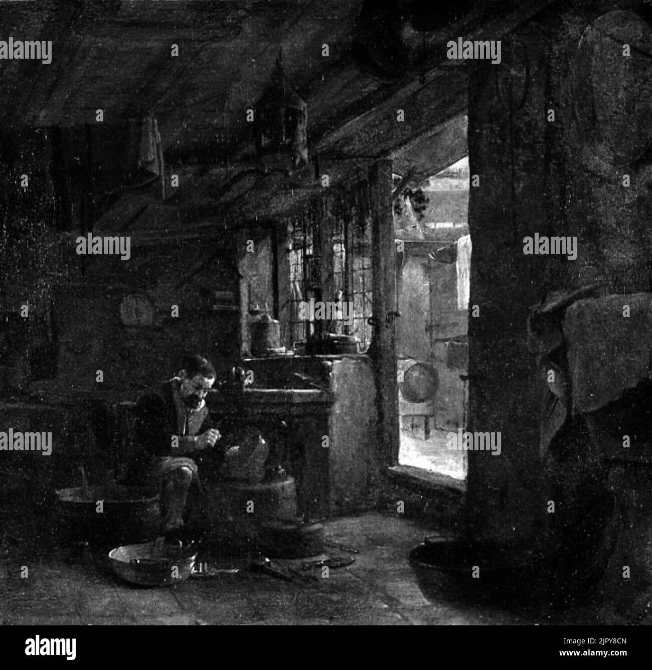 Thomas Wijck - The Tinker Stock Photo - Alamy