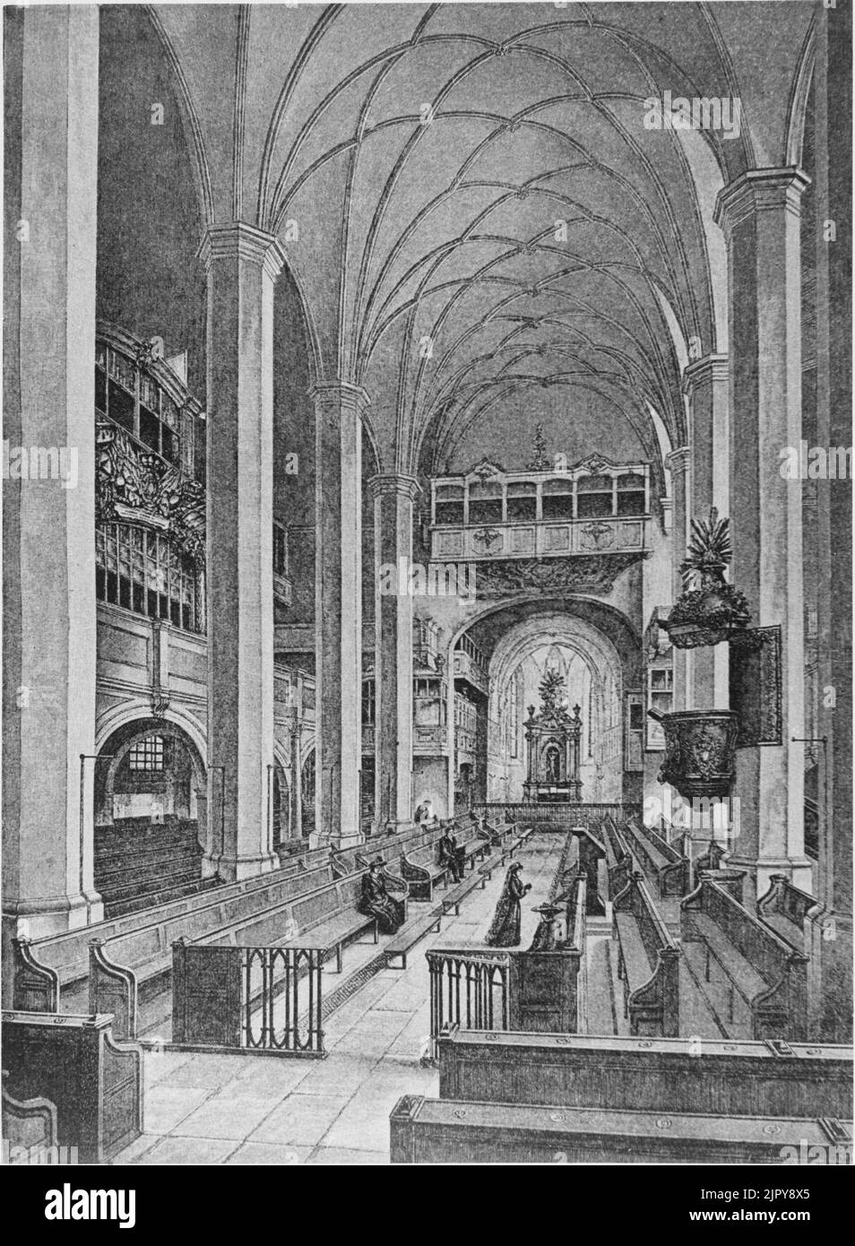 Thomaskirche leipzig Black and White Stock Photos & Images - Alamy