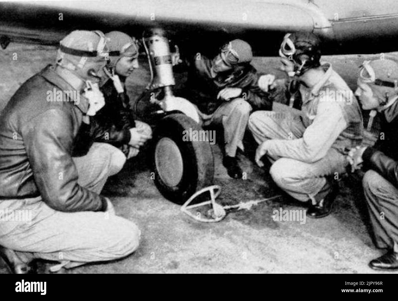 Thompson-Robbins Field - Wheel Strut Preflighting Stock Photo - Alamy