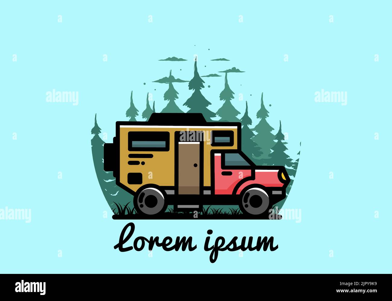 Silhouette overland truck hi-res stock photography and images - Alamy