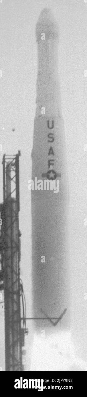 Thor Able Star with NNS O-1 Oct 6 1964 Stock Photo - Alamy