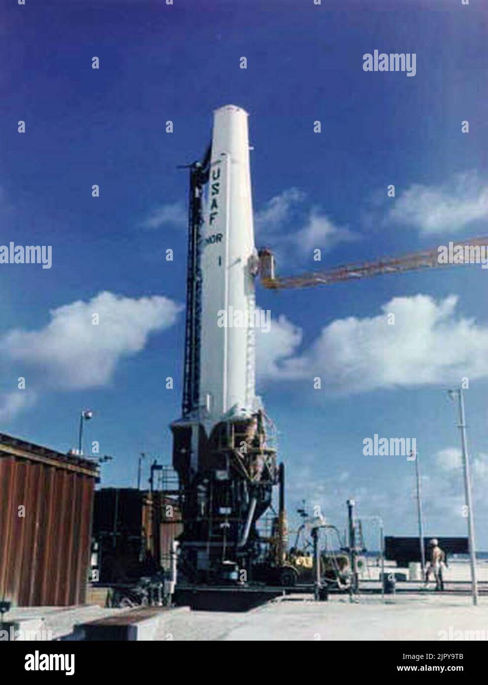 Thor missile at Johnston Island Stock Photo - Alamy