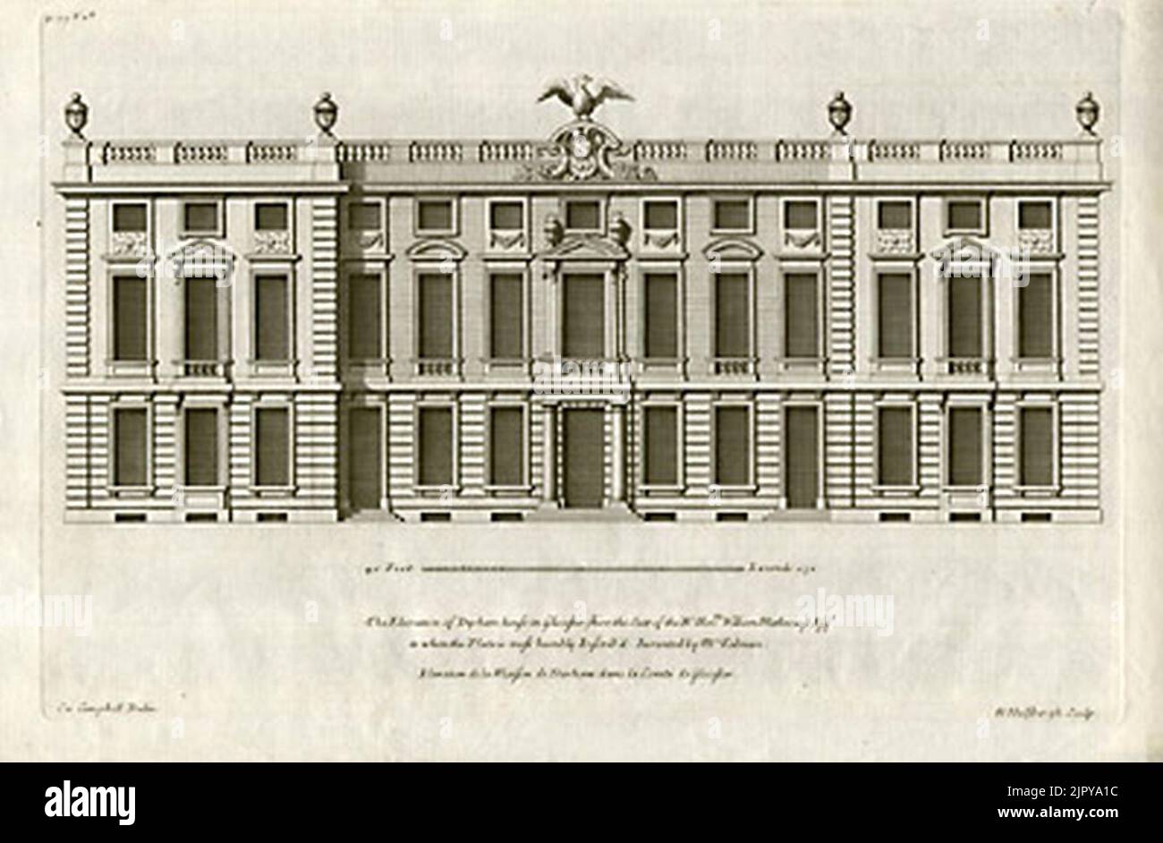 Thoresby from Vitruvius Britannicus b Stock Photo - Alamy