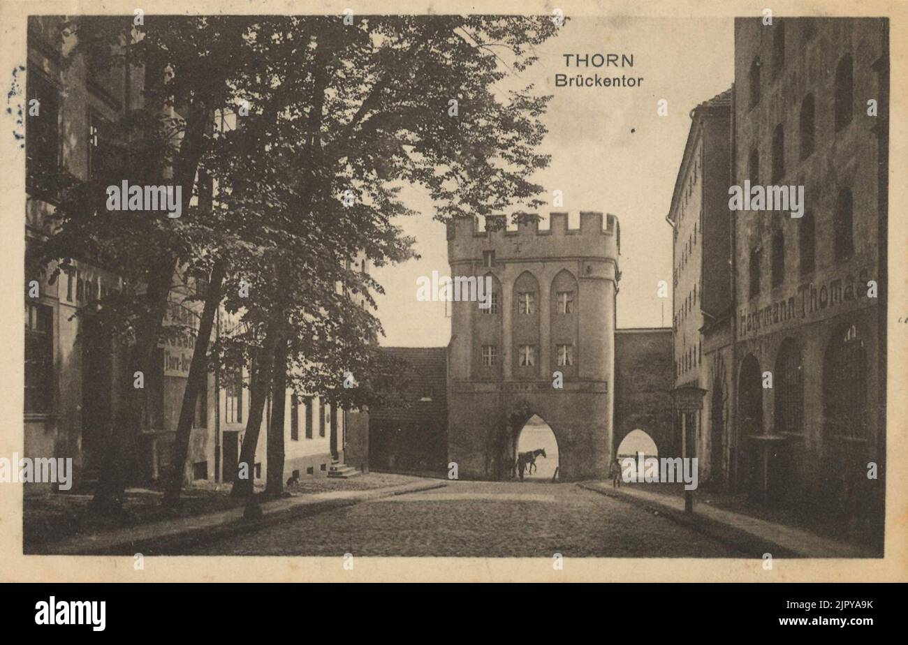 Thorn, Westpreußen - Brückentor (2 Stock Photo - Alamy
